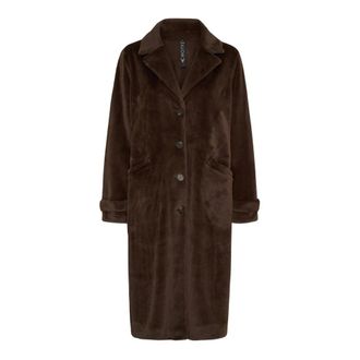 Notyz Kunstpelzjacke - - Jackets - Damen - Braun - XL