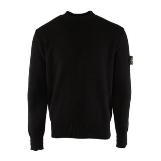 Stone Island Rundhals-Strickware - - Knitwear - Herren - Schwarzk - XL