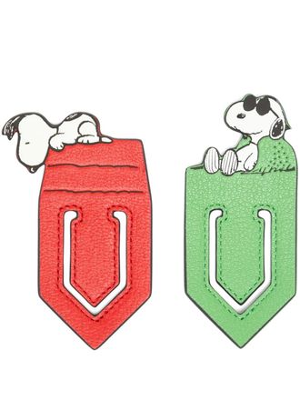 Anya Hindmarch x Peanuts 2er-Set Snoopy Lesezeichen - Rot
