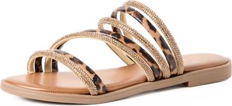 Marco Tozzi Damen Pantoletten mit Glitzerdetails Sommer, Mehrfarbig (Bronce Comb), 41 EU