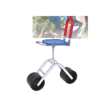 Generic Gartenhocker Mit Rollen Und Verstellbarem, Um 360&deg; Drehbarem Sitz, H&ouml;henverstellbarer for Pflanzen, for Die Gartenarbeit Auf Der Terrasse(Blue)