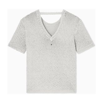 A|X Armani Exchange Femme, Pulls, Gris, Taille: 38 FR Pulls &agrave; col rond