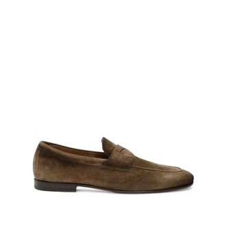 Santoni Homme, Chaussures, Brun, Taille: 42 1/2 EU Loafers