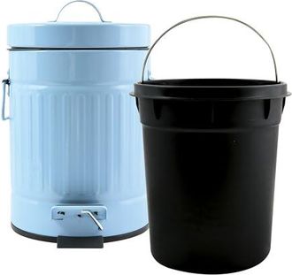 MSV Treteimer Habana Mülleimer Kosmetikeimer Abfalleimer 3L - pastellblau