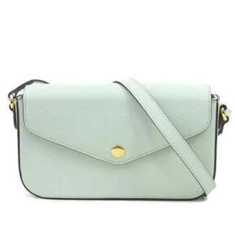 Gucci Pre-owned Cuir sacs-gucci - Femme - Pre-owned - Vert - Taille: ONE Size