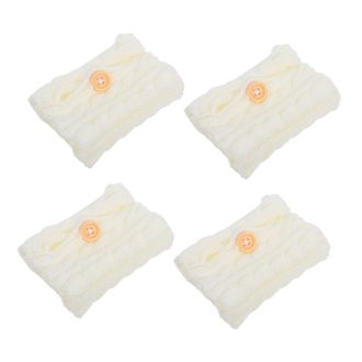 Cabilock 4 St&uuml;ck Gestrickte Tassenh&uuml;llen F&uuml;r Hei&szlig;e Getr&auml;nke Hitzebest&auml;ndige Becherw&auml;rmer Mit Passgenauem Sitz Sch&uuml;tzende Strickh&uuml;lle F&uuml;r Kaffee Und Teetassen