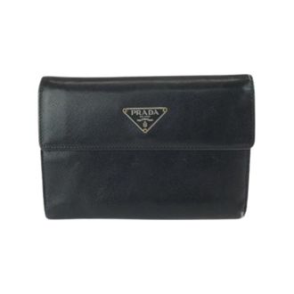 Prada Pre-owned Saffiano Leder Portemonnaie - - Pre-owned - Damen - Schwarzk - ONE SIZE