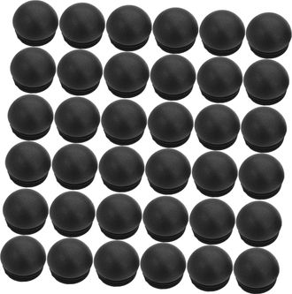 DOITOOL 100 St&uuml;ck Endkappen F&uuml;r Metallrohre Kunststoffrohrkappen Rohrstopfen Endkappe Rundstopfen Kunststoffrohrstopfen Kunststoff Endkappen Kunststoffstopfen