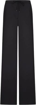 Max Mara Pantalon Crisma Large - Femme - Pantalons - Noir - Taille: 42 FR