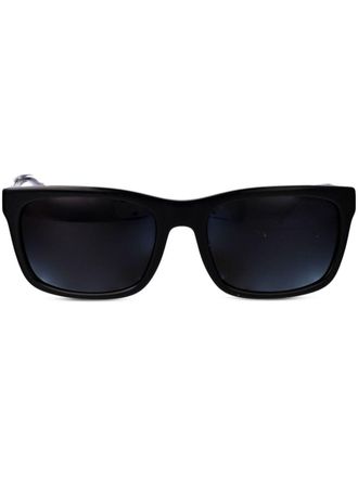 Emporio Armani lunettes de soleil à monture carrée - Noir