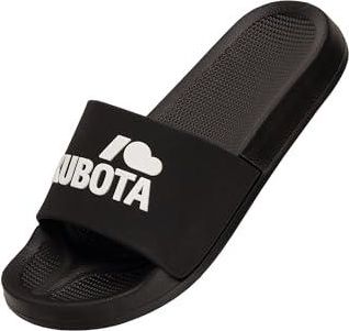 Kubota Claquette Homme - Sandales &agrave; enfiler - Chaussures Pour Piscine et Plage - Sandales &eacute;t&eacute; - Noir - 42