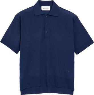 Ami Homme, Tops, Bleu, Taille: S De Coeur Short Sleeve Polo