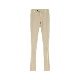 Pantaloni Torino Sandfarbene Stretchhose aus Leinenmischung - - Trousers - Herren - Beige - M
