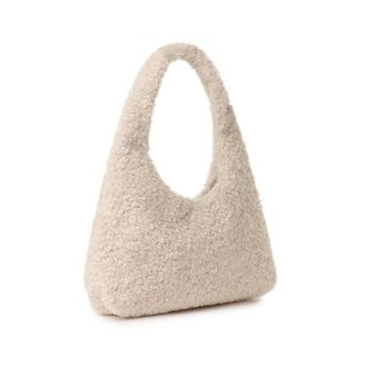 Au Printemps Paris strukturierte Hobo -Handtasche - Beige