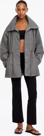 Arket Nylonjacke Mit Hohem Kragen -Grau
