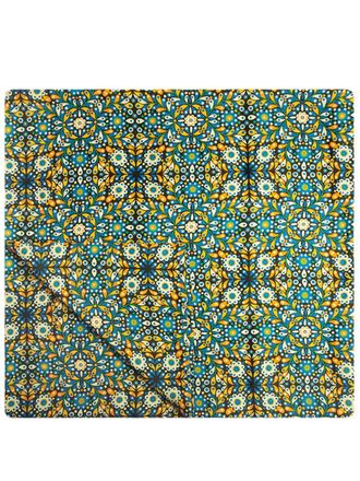 La DoubleJ petite nappe de table &agrave; fleurs - Bleu