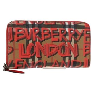 Burberry Portefeuille en cuir Pre-owned - Femme - Pre-owned - Multicolore - Taille: ONE Size