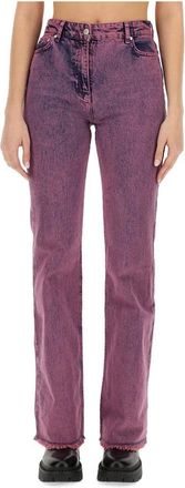 Moschino Femme, Jeans, Rose, Taille: W28 Jean &Eacute;vas&eacute; D&eacute;lav&eacute;