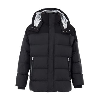 Moose Knuckles Homme, Vestes, Noir, Taille: M Giubbino Imbottito Cappuccio