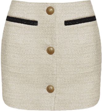 VETEMENTS Minirock aus Tweed - Nude