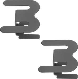 Cabilock 2 Stück Pantoffelhalter im Badezimmer Slipper -Lagerregal für Badezimmer Schuhhaken Aufhänger Slipper Rack Hausschuhe Rack Schuhtrockner Weltraum Alum