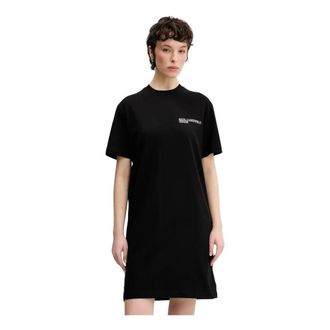 Karl Lagerfeld Robe T-shirt Logo - Femme - Robes - Noir - Taille: 36 FR