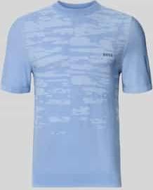 HUGO BOSS Regular Fit T-Shirt aus Viskose-Mix Modell KN_Globe TS