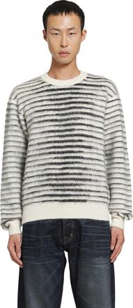Tom Ford Brushed Striped Mohair Sweater