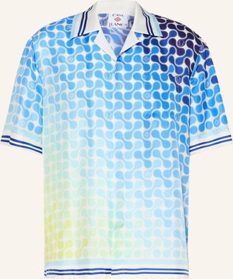 Casablanca Resorthemd Comfort Fit Aus Seide blau
