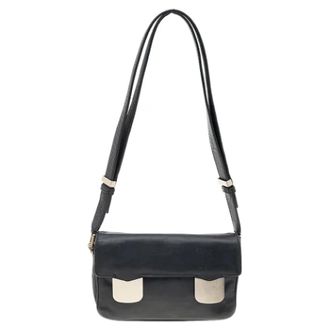 Valentino Pre-owned Leder Schultertasche - - Pre-owned - Damen - Schwarzk - ONE SIZE