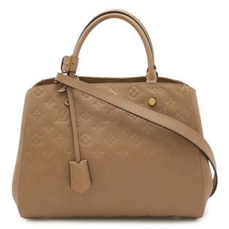 Louis Vuitton Pre-owned Monogram Empreinte Montaigne MM Handtasche - - Pre-owned - Damen - Braun - ONE SIZE