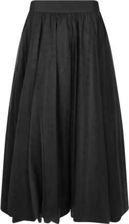 Blanca Vita Femme, Jupes, Noir, Taille: 42 FR Jupe Midi Pliss&eacute;e