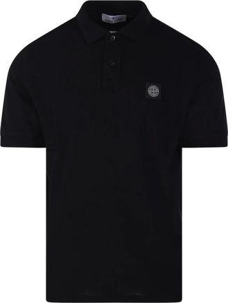 Stone Island Homme, Tops, Noir, Taille: XL S/S Polo Slim Fit