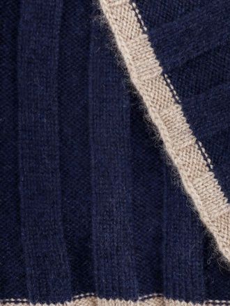 Brunello Cucinelli Mens Scarf Cashmere Blue Scarfs