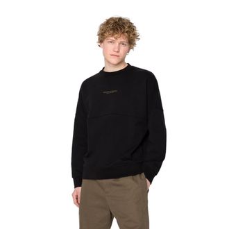A|X Armani Exchange Herren Cotton French Terry Utility Logo Drop Shoulder Pullover Sweatshirt, Crocodile, L EU