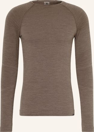 Odlo Funktionsshirt Seamless Performance Wool Mit Merinowolle braun