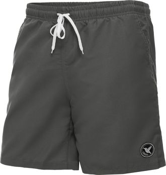 Ladeheid Badehose Herren, Bequeme Lange Badeshorts mit Breitem Gummibund, Kordelzug und Taschen, Schwimmhose Boardshorts - LA40-129 (Graphit, 4XL)