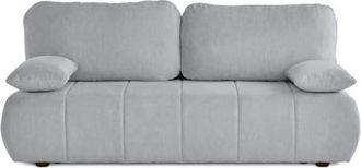 Best Mobilier Harper - canap&eacute; 3 Places Convertible avec Coffre en Tissu textur&eacute;, Gris