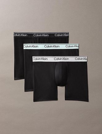 Calvin Klein Lot de 3 Boxers longs - Microfibre Stretch