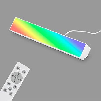 Briloner RGB Strahler Smart Home, funktioniert mit Alexa, Fernbedienung, LED Lightbar, zimmer deko, gaming deko, gaming zubeh&ouml;r, wandleuchte, wandlampe, 25,5x5