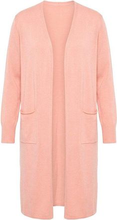 Angel Of Style Strickjacke Long-Strickjacke Straight Fit offene Form