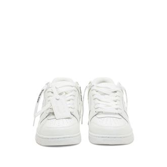 Off-white Panelled Calf Leather Sneakers - White