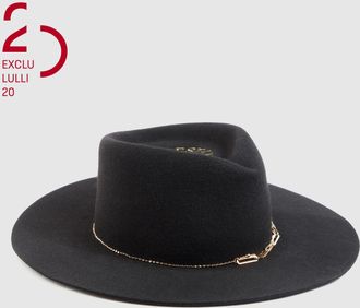 Van Palma Chapeau Janis Laine Noir, Exclusivit&eacute; 20 ans Lulli