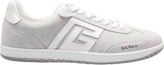 Balmain Low-Top Sneaker - Swan Sneakers In White Suede - Gr. 41 (EU) - in Wei&szlig; - f&uuml;r Damen