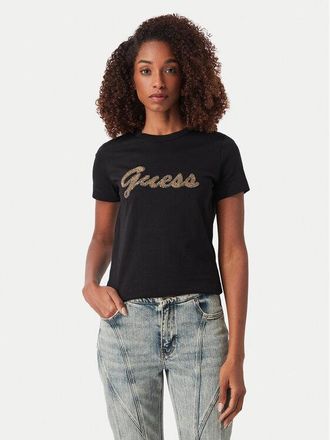 Guess T-Shirt W6YI29 K4348 Schwarz Regular Fit