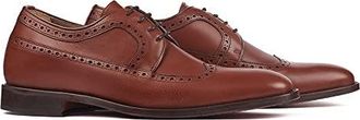 Masaltos Chaussures réhaussantes pour Homme avec Semelle Augmentant la Taille jusquà 7cm. Fabriquées en Peau. Modèle Lexter Marron 41