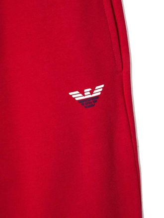 Emporio Armani Stretch Cotton Trousers - Red