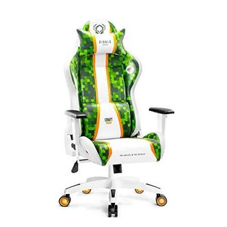 Diablo X-One 2.0 Chaise De Gaming Gamer Fauteuil Siege De Bureau Accoudoirs Réglables Design Ergonomique Cou/Coussin Lombaire Craft Normal (L)