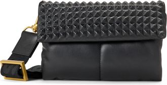 AllSaints AllSaints Damen Ezra Stud Crossbody Umh&auml;ngetasche, Schwarz