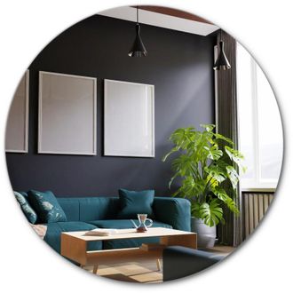 Tulup Miroir de salle de bain moderne en forme de cercle &Oslash;70